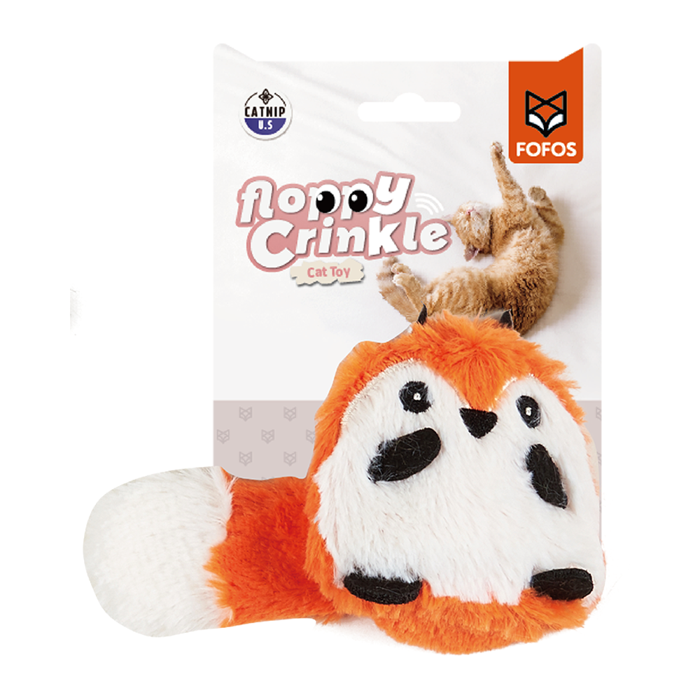 Fox Floppy Crinkle Cat Toy – The Vet Store